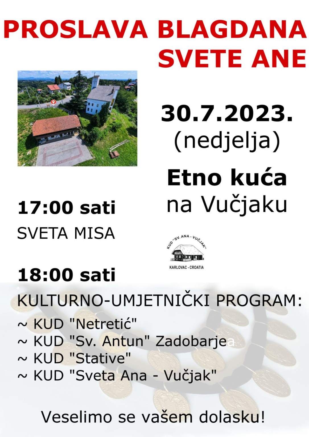 Proslava Svete Ane na Vučjaku ove nedjelje uz svetu misu i kulturno ...