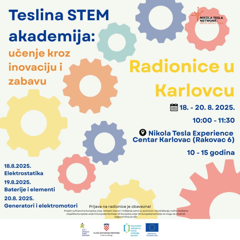 STEM radionice za djecu prije povratka u školske klupe u Nikola Tesla ...
